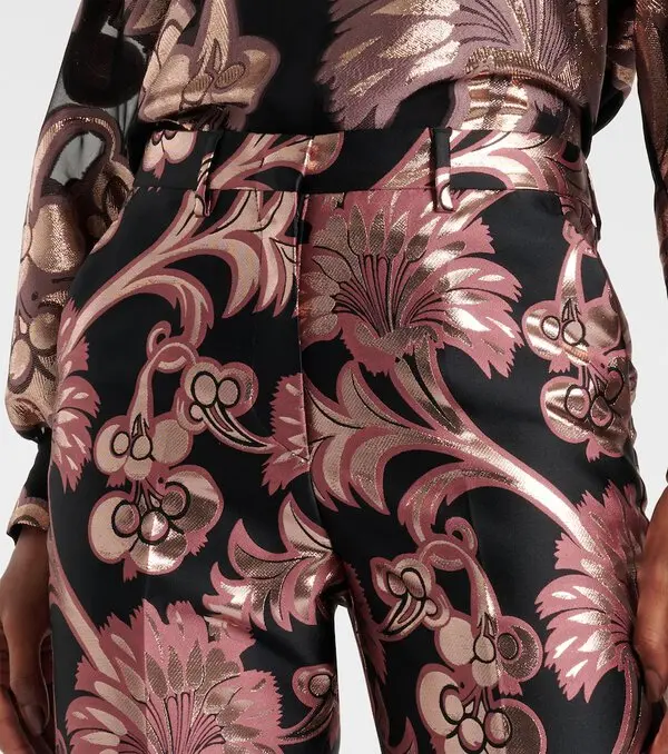Etro Floral Jacquard Suit Trousers