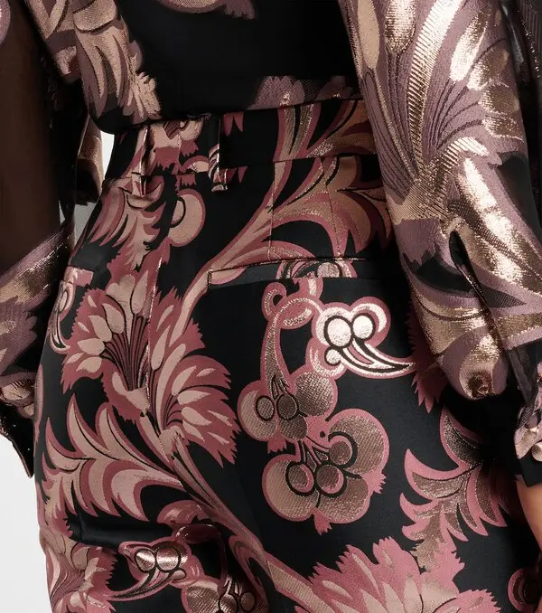 Etro Floral Jacquard Suit Trousers