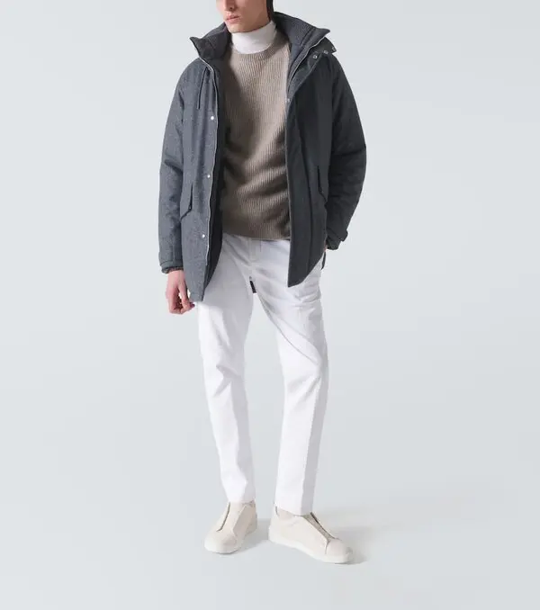 Zegna Wool Down Coat