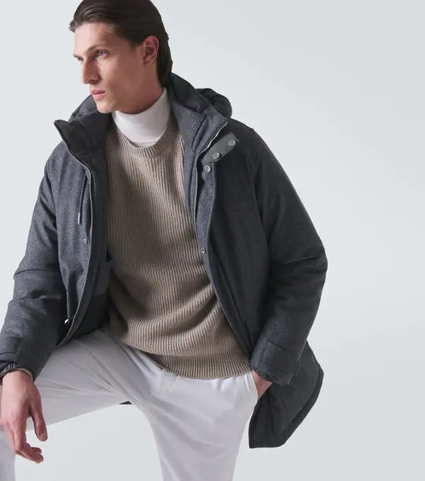 Zegna Wool Down Coat