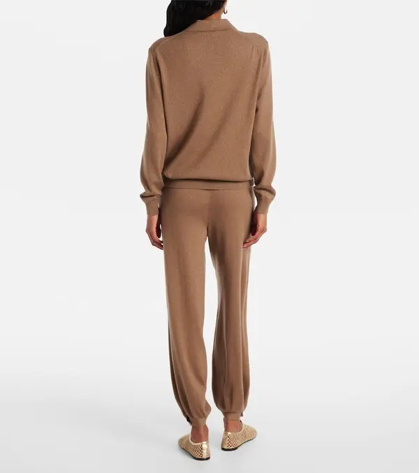 Loro Piana Luciole Cashmere-blend Polo Sweater - Brown