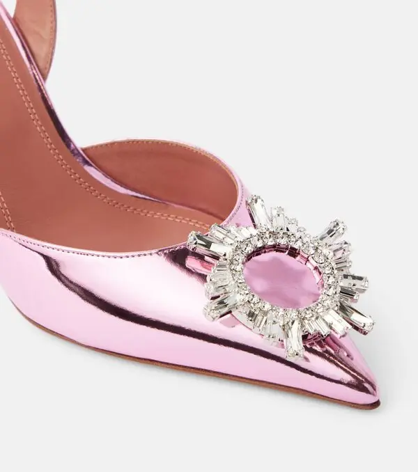 Amina Muaddi Begum Slingback Pumps - Pink