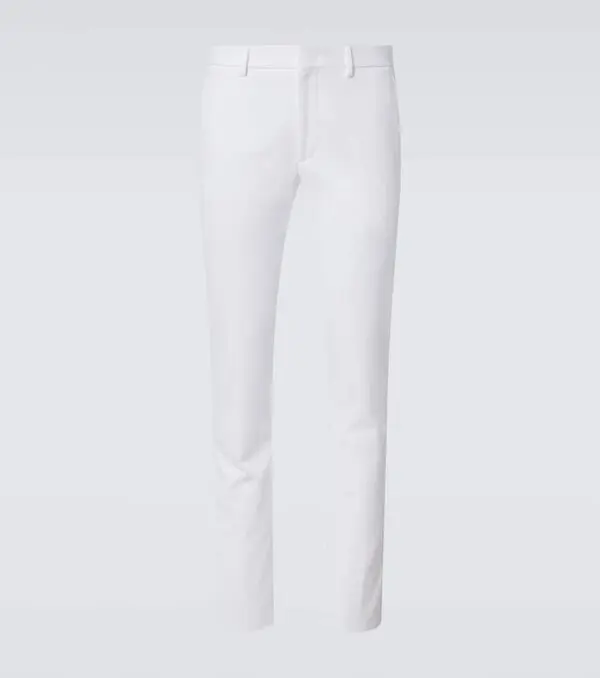 Zegna Comfort Mid-rise Cotton Chinos - White