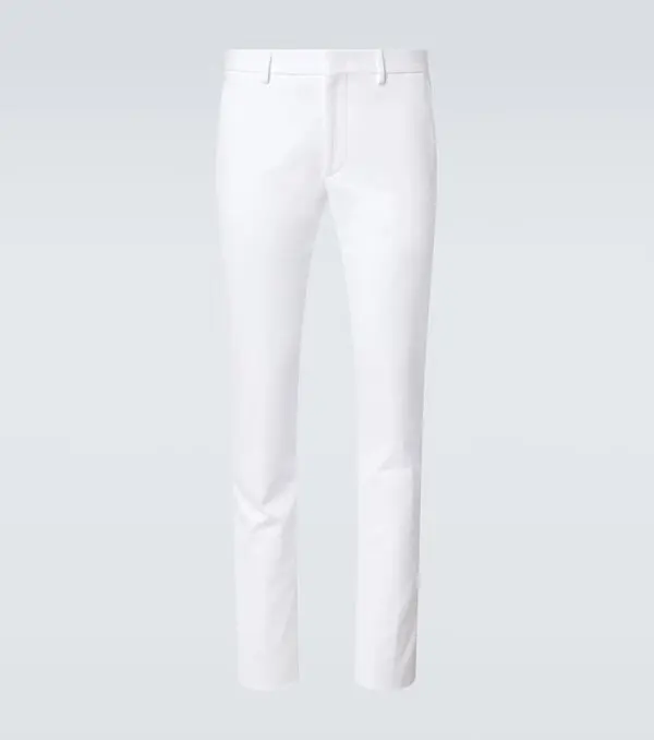 Zegna Comfort Mid-rise Cotton Chinos - White