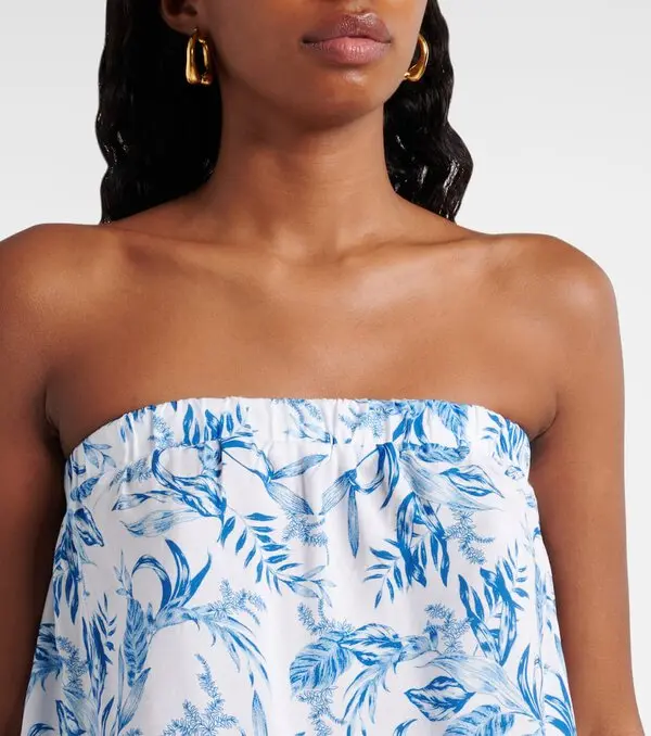 Melissa Odabash Naomi Strapless Jumpsuit - Blue