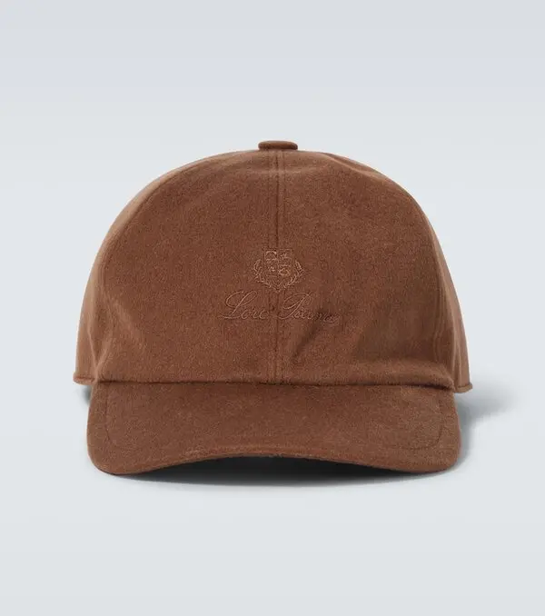 Loro Piana Cashmere Velvet Baseball Cap - Brown