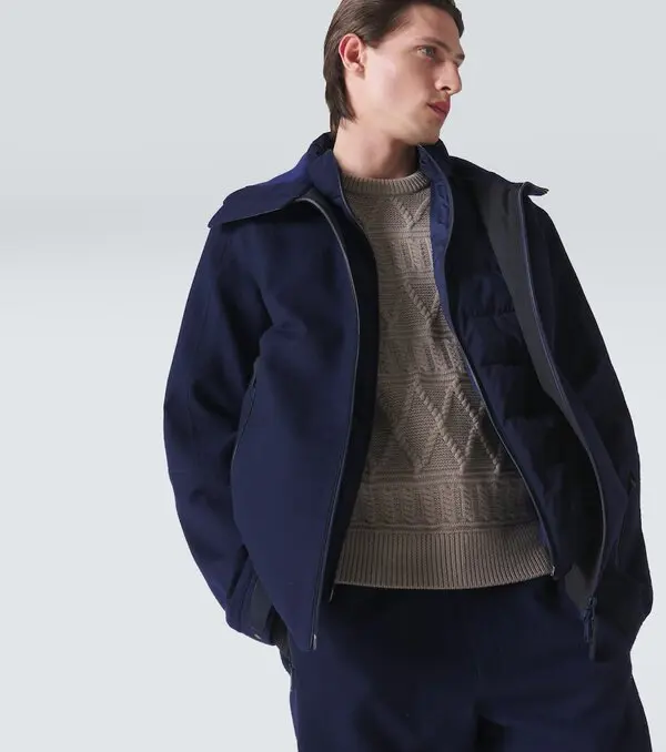 Zegna Cashmere Ski Jacket - Blue
