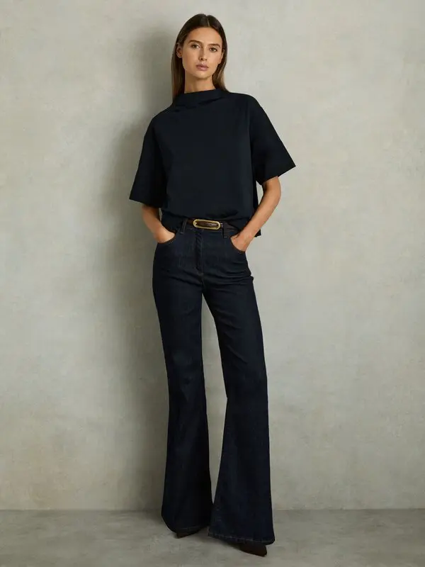 REISS Olivia Cotton-jersey T-shirt