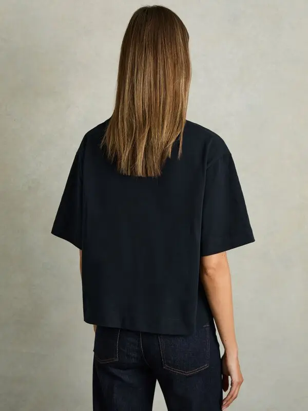 REISS Olivia Cotton-jersey T-shirt