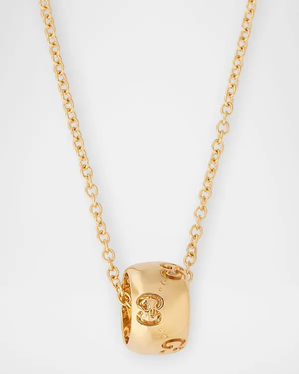 Gucci Icon 18k Gg Necklace - Yellow Gold