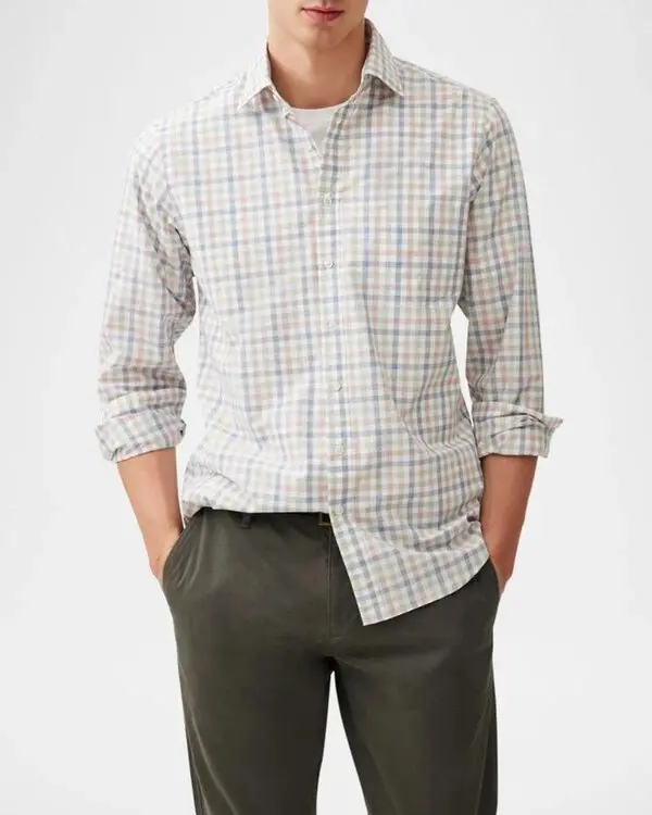 Rodd & Gunn Apos;s Bankhouse Slim-fit Casual Button-down Shirt - Snow