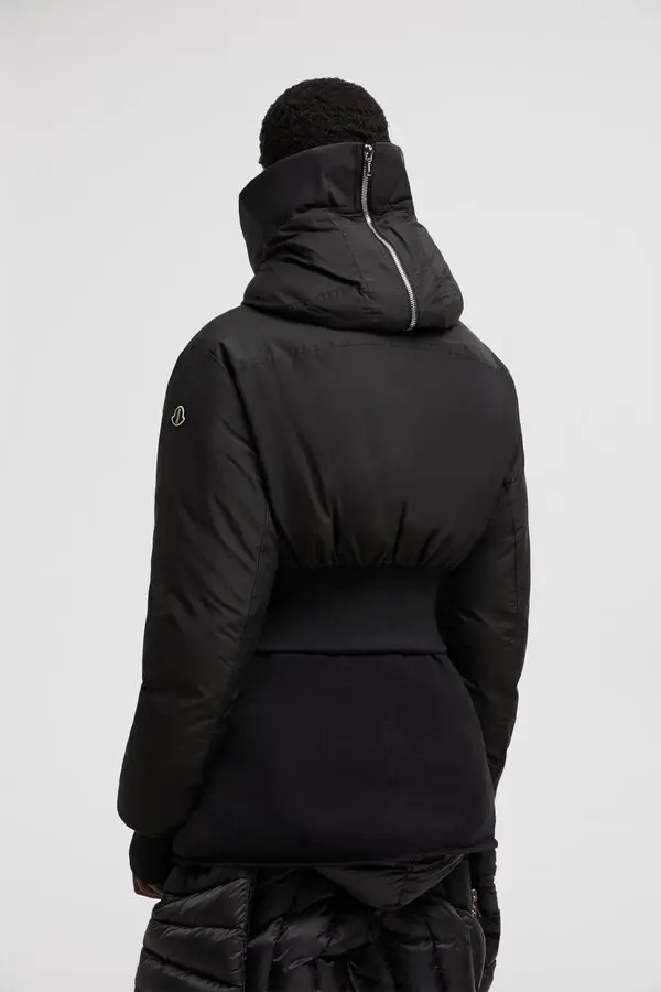 Moncler Rick Owens Alice Hooded Short Down Jacket - Black