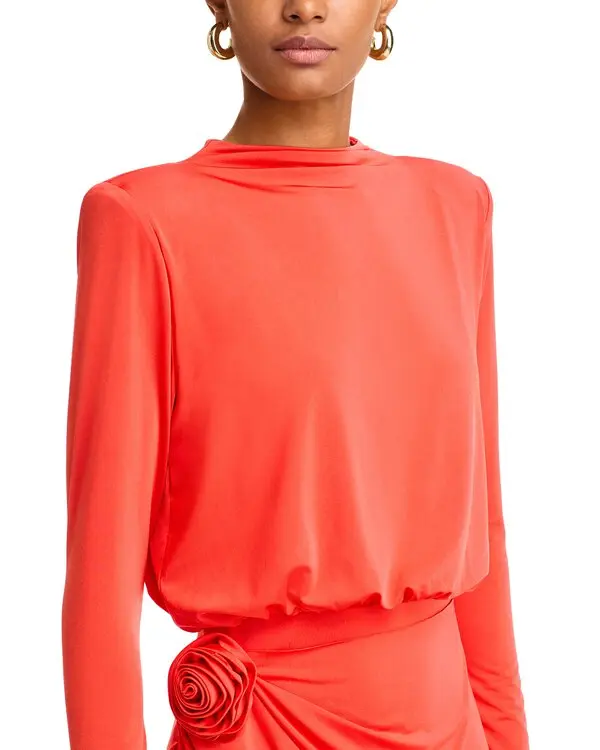 Aqua Drape Front Mini Dress