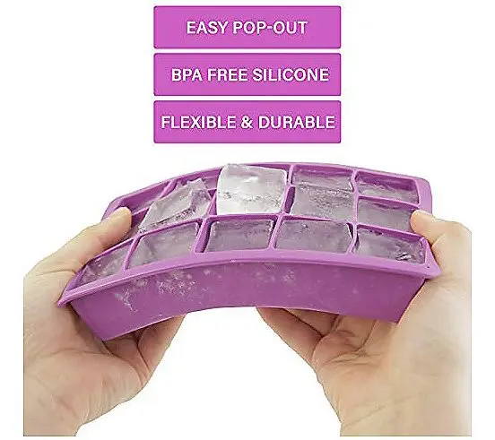 ELBEE HOME 15 Cube Silicone Ice Cube Mold