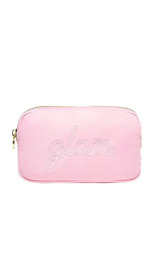 Stoney Clover Lane Embroidered Small Pouch - Flamingo