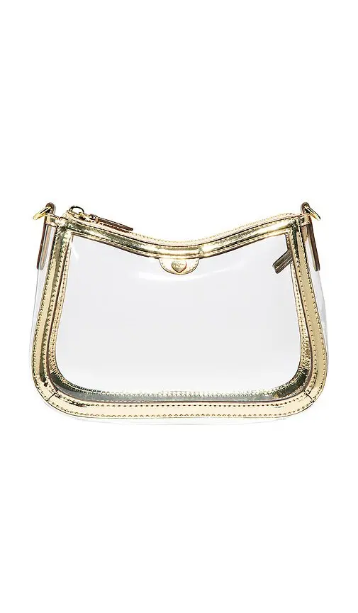 Stoney Clover Lane Curved East/west Crossbody - Gold Metallic