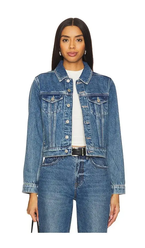 Good American Shrunken Trucker Jacket