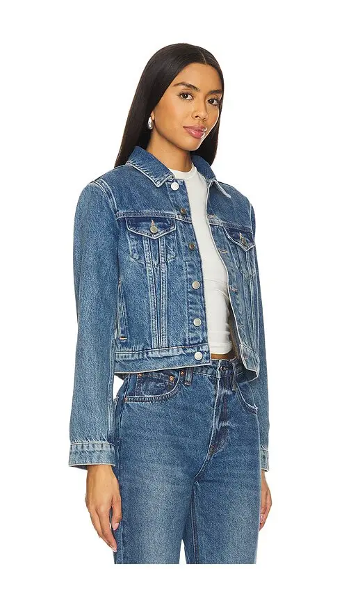Good American Shrunken Trucker Jacket