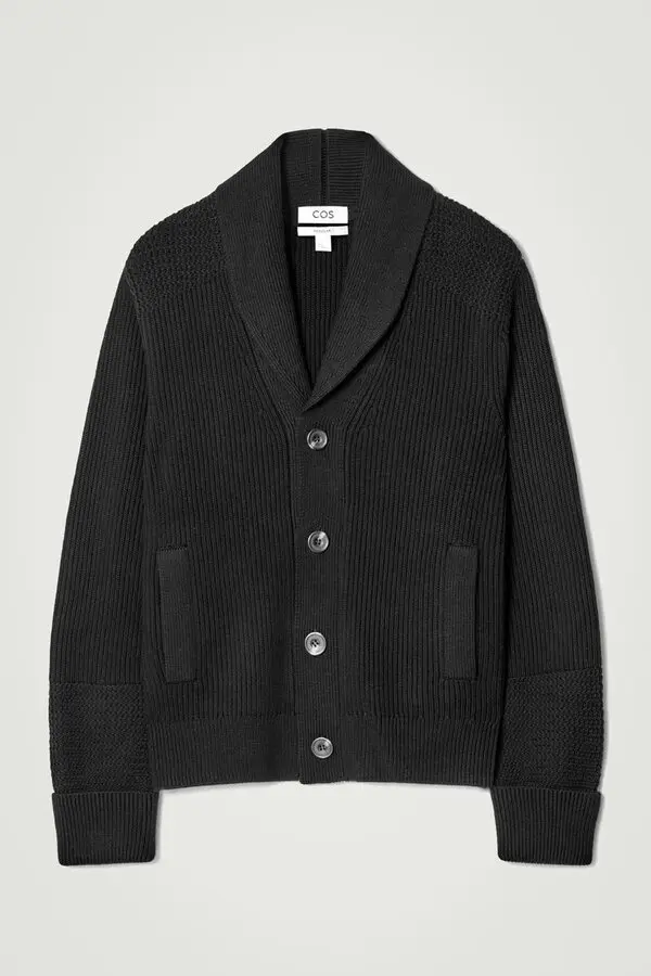 Cos Shawl-collar Merino Wool Cardigan