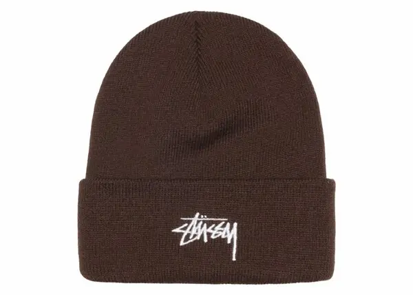 StÜssy Cuff Stock Beanie - Coffee