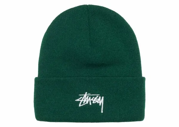 StÜssy Cuff Stock Beanie - Spruce