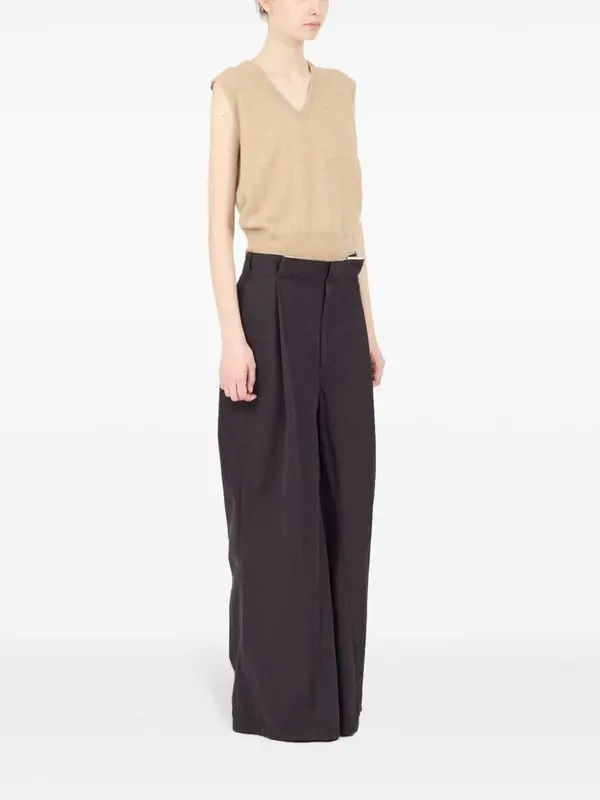 MAISON MARGIELA Knit V-neck Vest - Neutrals