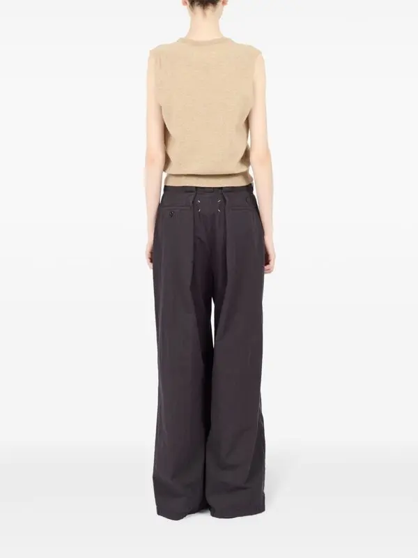 MAISON MARGIELA Knit V-neck Vest - Neutrals