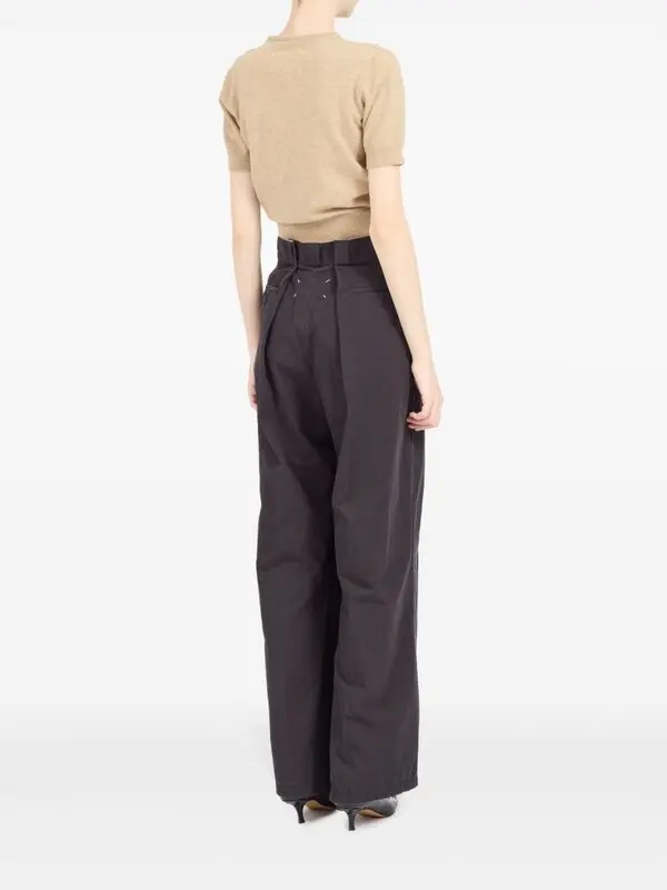 MAISON MARGIELA Crew-neck Virgin Wool Jumper - Neutrals