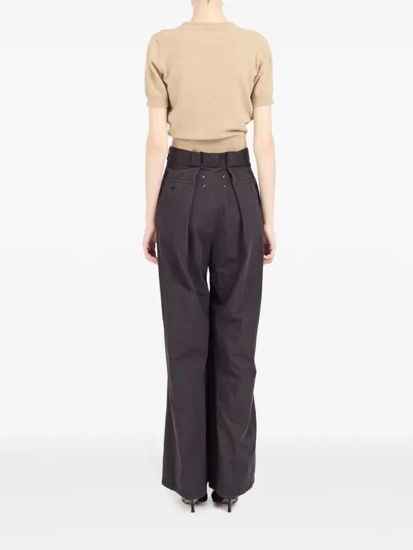 MAISON MARGIELA Crew-neck Virgin Wool Jumper - Neutrals