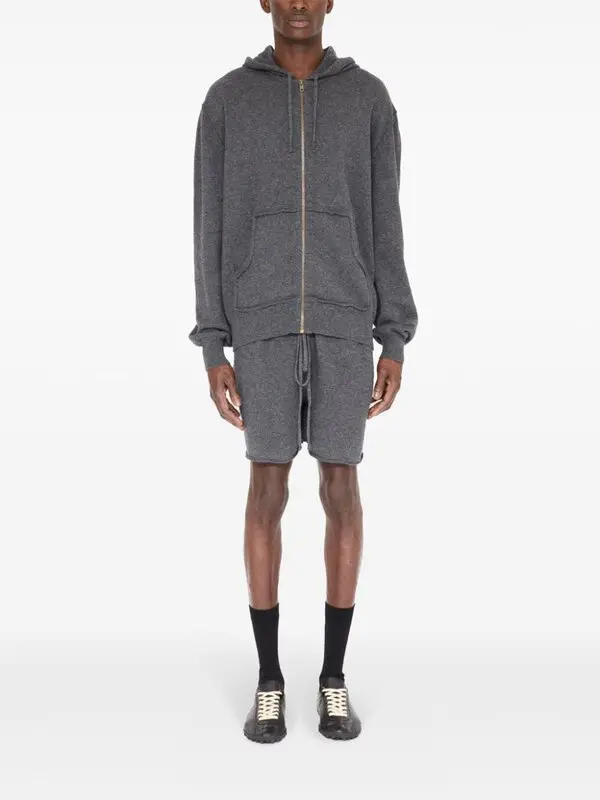 MAISON MARGIELA Brushed Zipped Hoodie - Grey