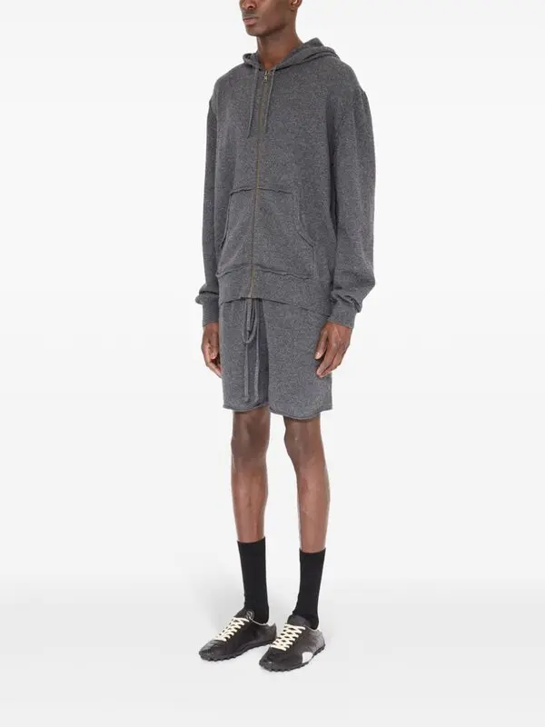 MAISON MARGIELA Brushed Zipped Hoodie - Grey