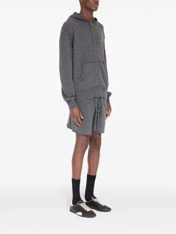 MAISON MARGIELA Brushed Zipped Hoodie - Grey