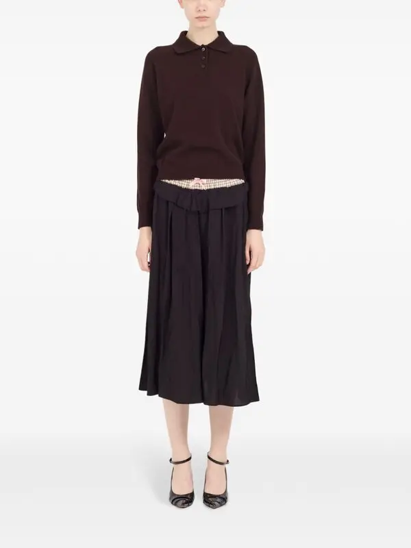 MAISON MARGIELA Polo Collar Knit Top