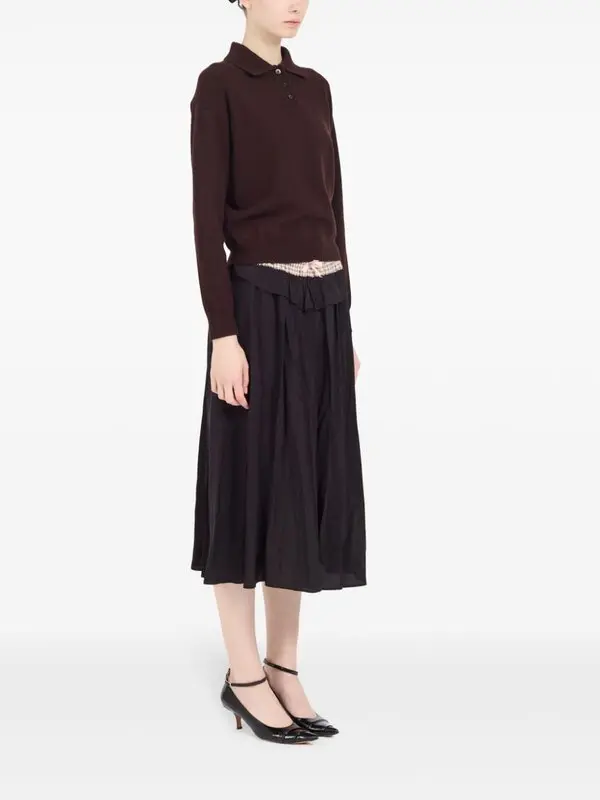 MAISON MARGIELA Polo Collar Knit Top