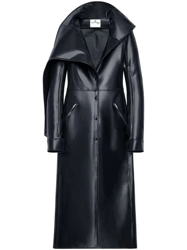 COURREGES Latex Trench Coat