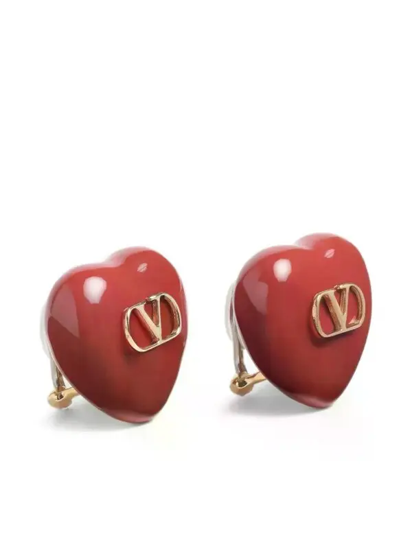Valentino Garavani Coeur Royal Clip-on Earrings - Gold