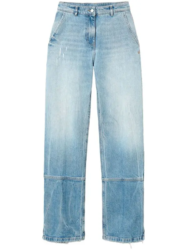 TWINSET Seam-detail Wide-leg Jeans