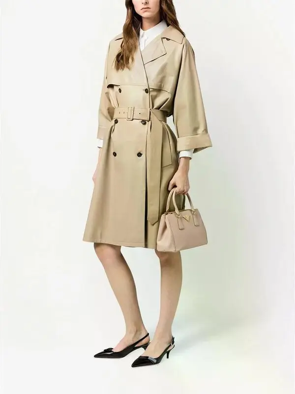 Prada Small Galleria Leather Tote - Neutrals