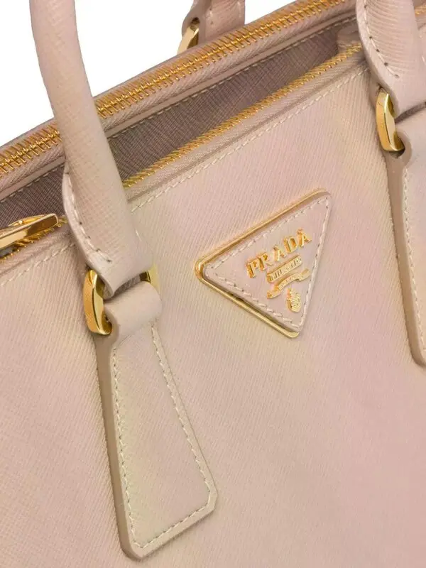 Prada Small Galleria Leather Tote - Neutrals