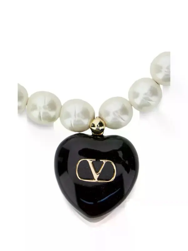 Valentino Garavani Coeur Royal Charm Bracelet - Neutrals