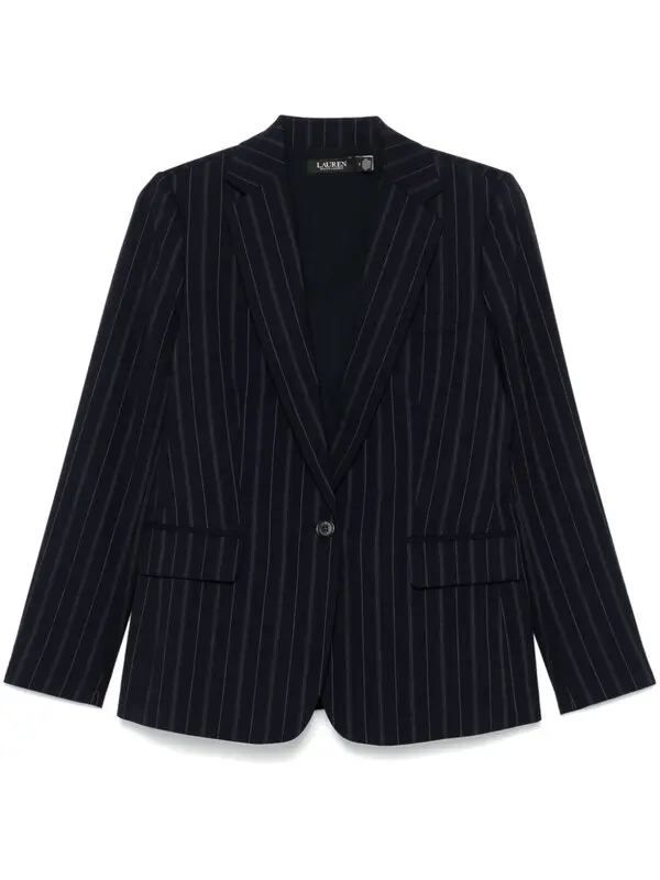 Ralph Lauren Pinstriped Stretch-wool Blazer