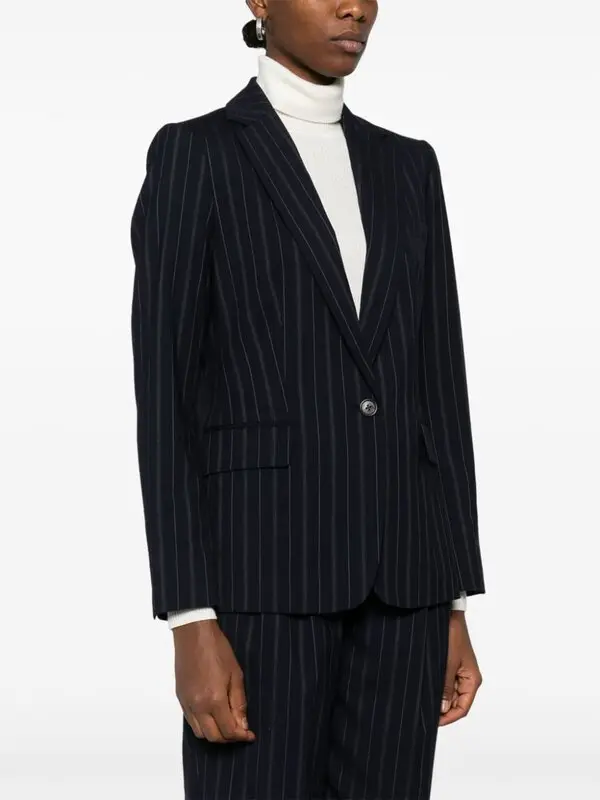 Ralph Lauren Pinstriped Stretch-wool Blazer