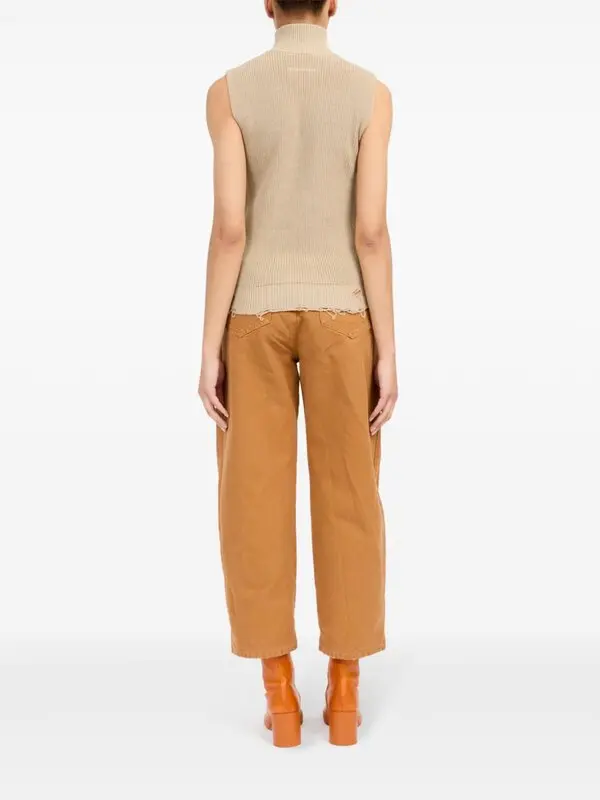 MAISON MARGIELA Zip-up Knitted Top