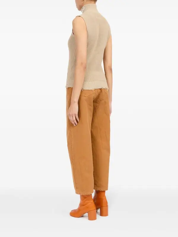 MAISON MARGIELA Zip-up Knitted Top