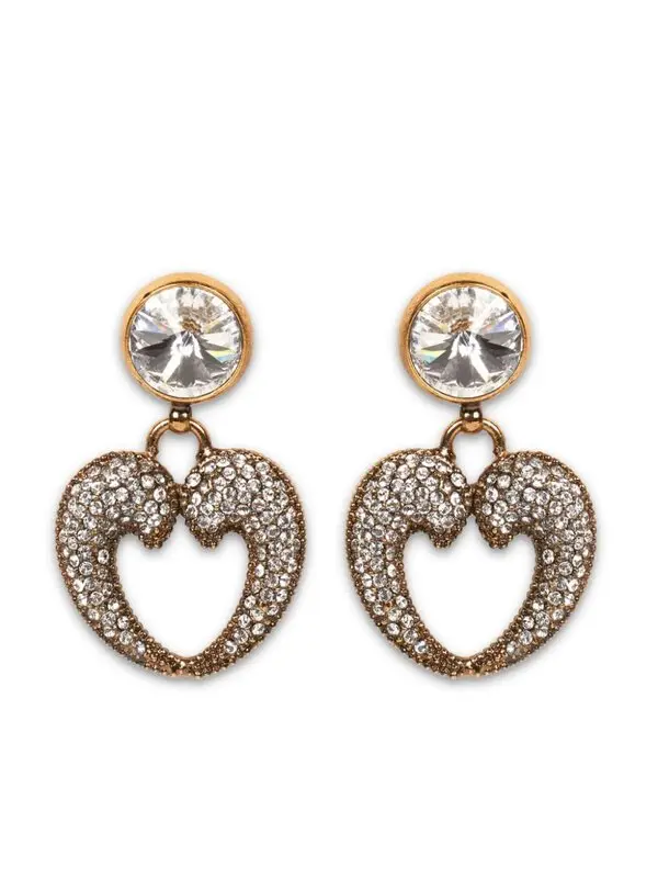 Etro Paisley Heart Earrings - Gold