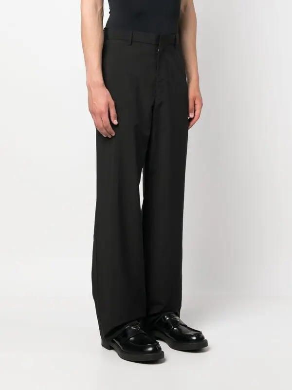 Prada Logo-patch Wide-leg Trousers