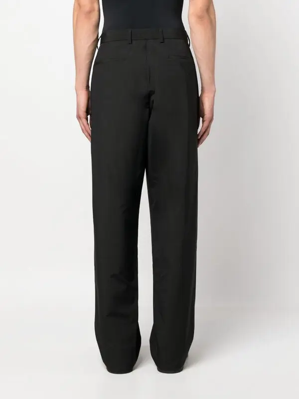 Prada Logo-patch Wide-leg Trousers
