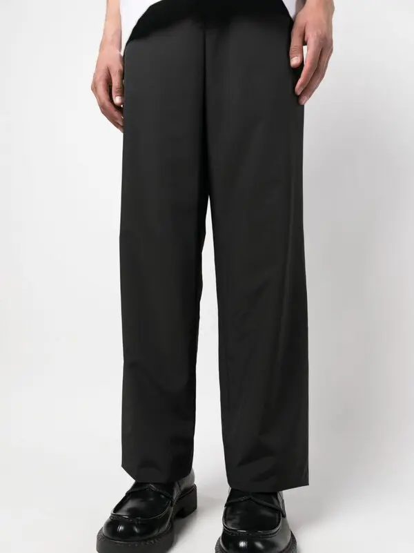 Prada Logo-patch Wide-leg Trousers