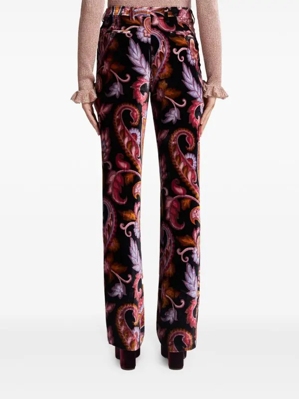 Etro Paisley Velvet Trousers