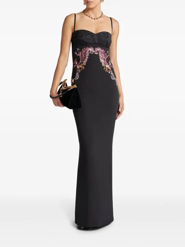 Etro Embroidered Silk Dress